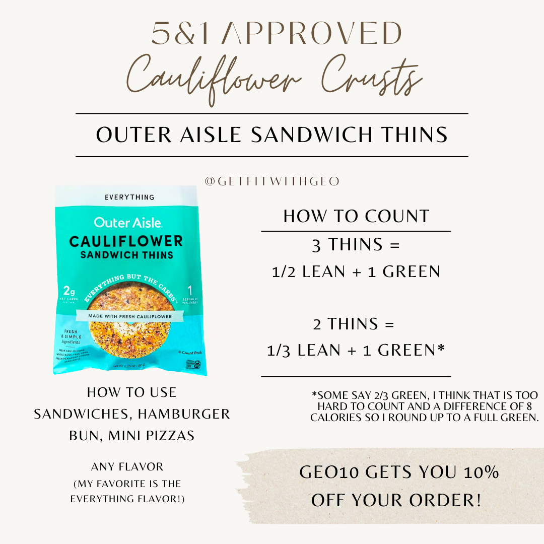 Cauliflower Crusts / Wraps 5&1 Plan Approved - Get Fit With Geo ...